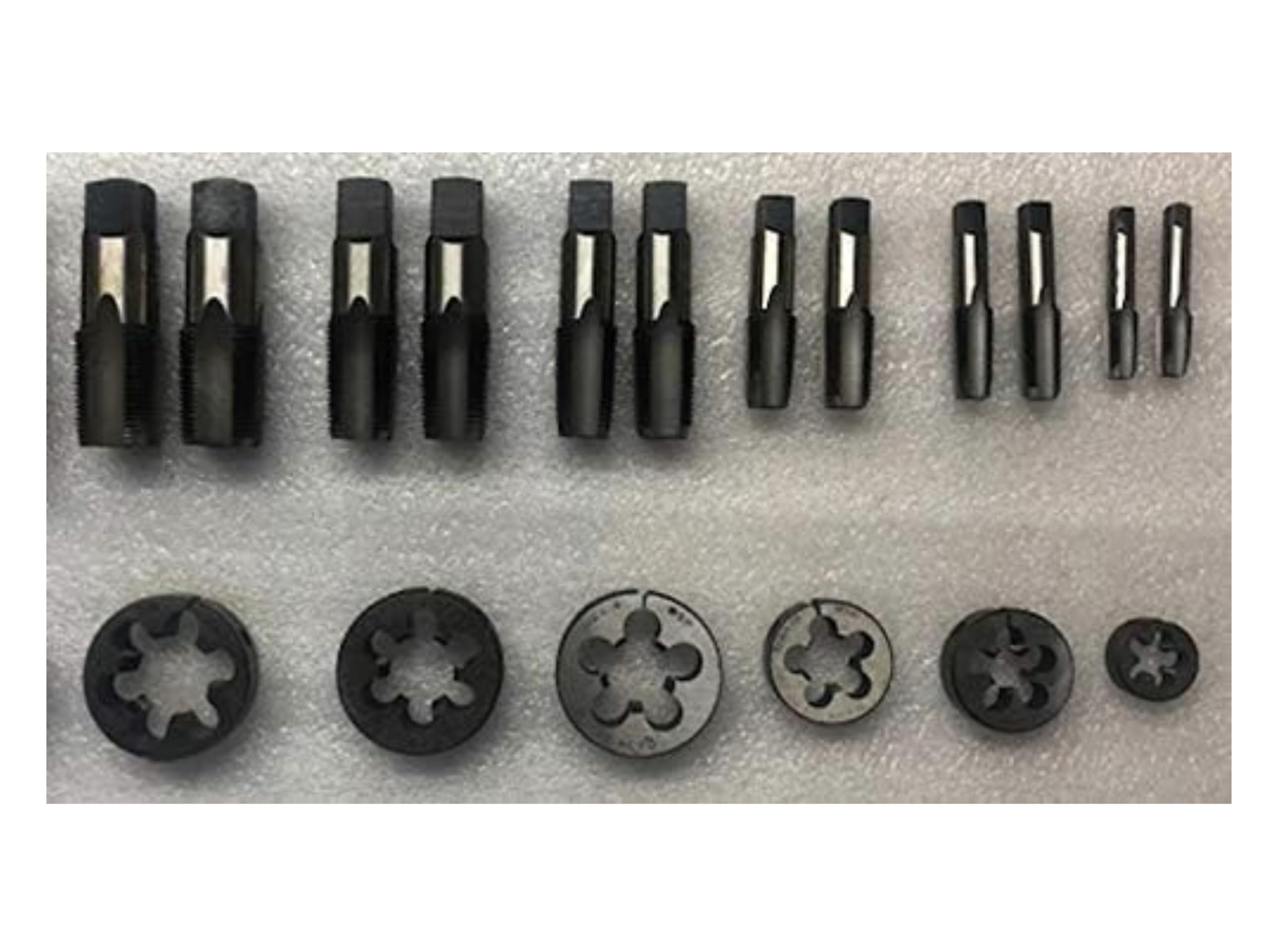 TAURISH BSP British Standard Pipe BSP Parallel Tap and Die Set 8 Sizes